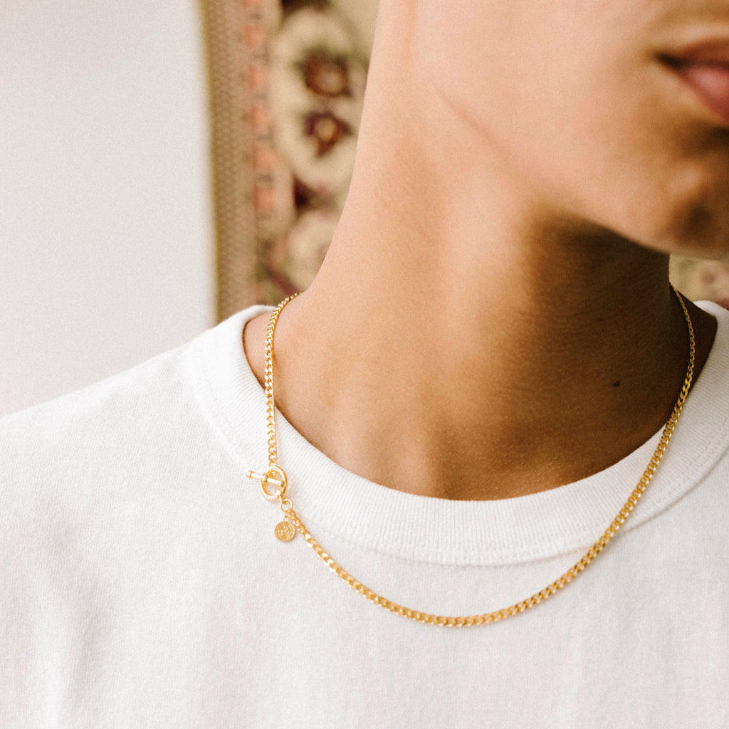 Micro Cuban Link T-Bar Chain